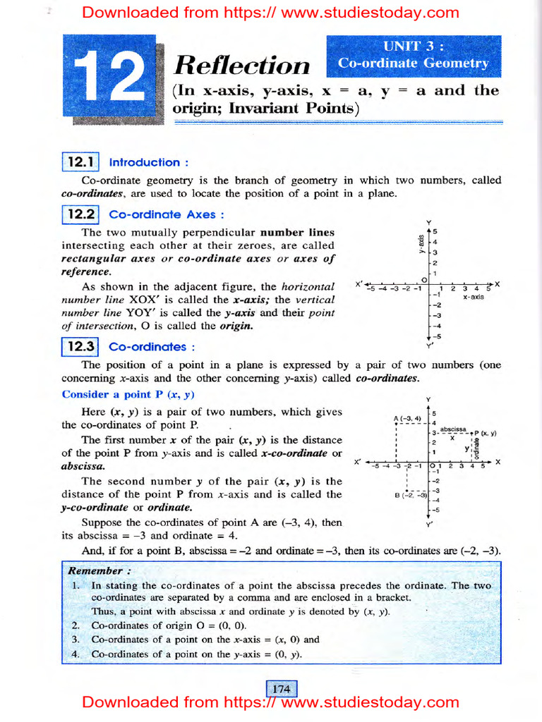 ICSE Class 10 Bansal Maths Chapter 12 Reflection | PDF