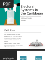 Electoral Systems in The Caribbean | PDF