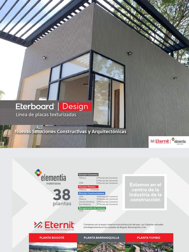 Catalogo Eterboard Design 1 Compressed | PDF | Ingeniería de Edificación | Materiales