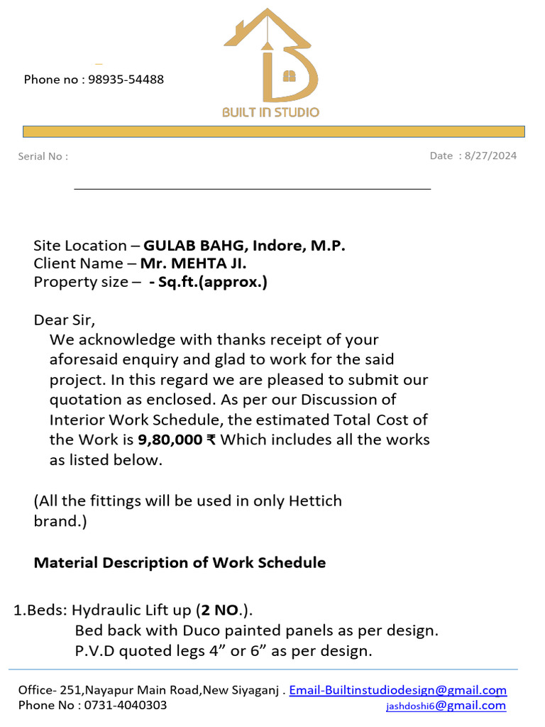 Client Mr,Mehta | PDF