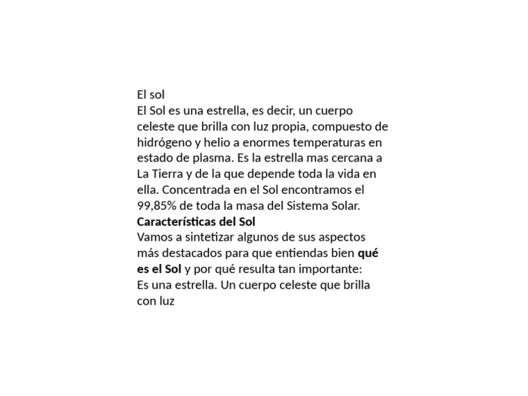 El Sol | PDF