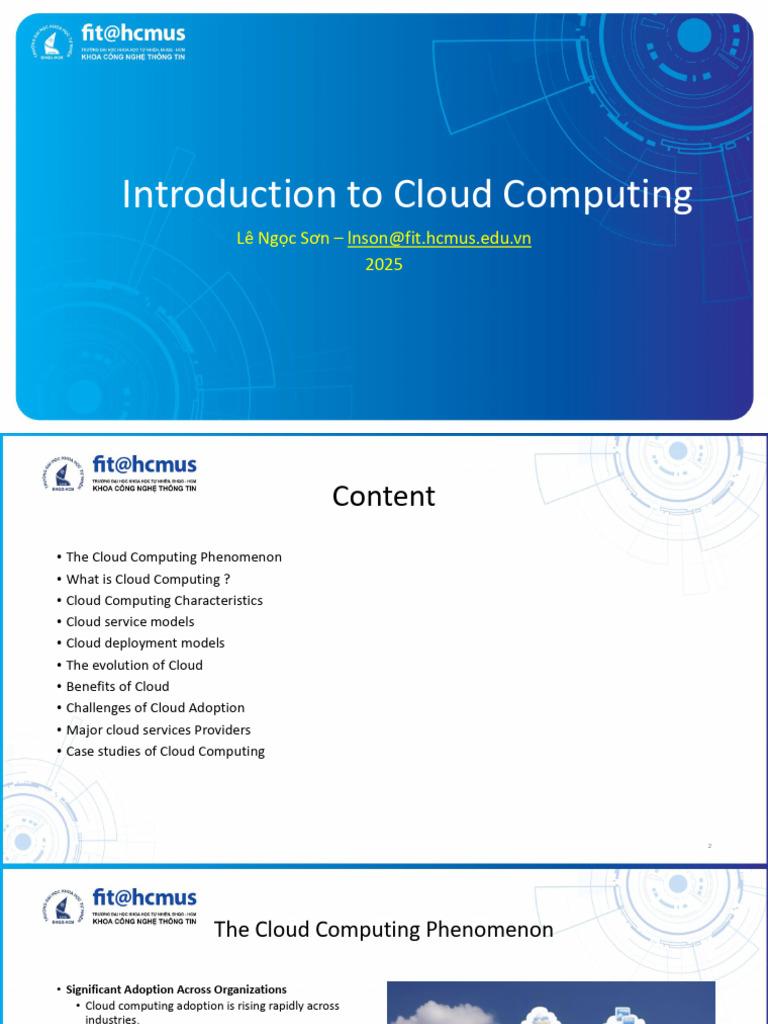 Section 1 - Introduction To Cloud Computing | PDF | Cloud Computing | Scalability