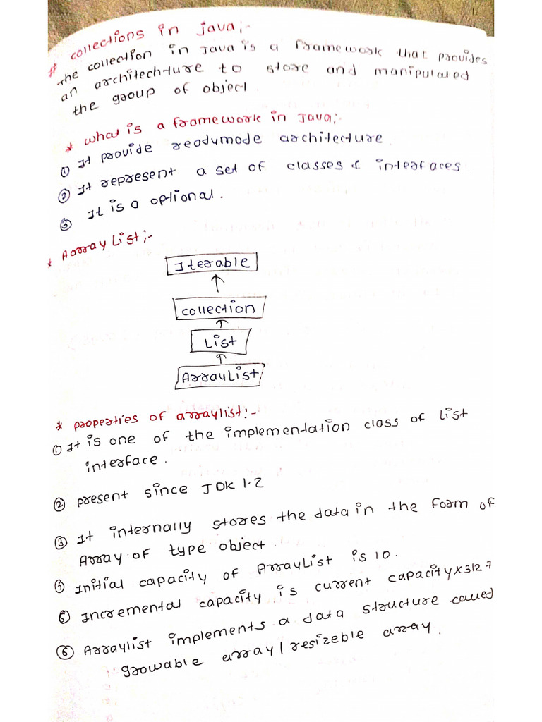 Collection in java notes | PDF