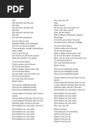Uptown Funk Clean Lyric Sheet | PDF | American Pop Songs | Rhythm And ...