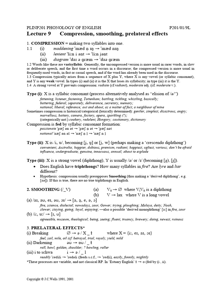 Ellision and Compression | PDF | Phonology | Phonetics