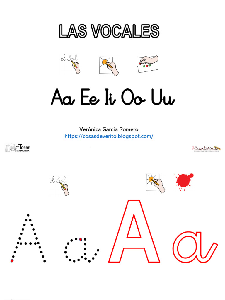 Aprendemos y Trabajamos Con Las Vocales | PDF