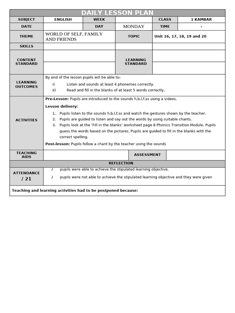Ms. L. Sivagami - Monday (10.03.2025) | PDF | Phonics | Communication
