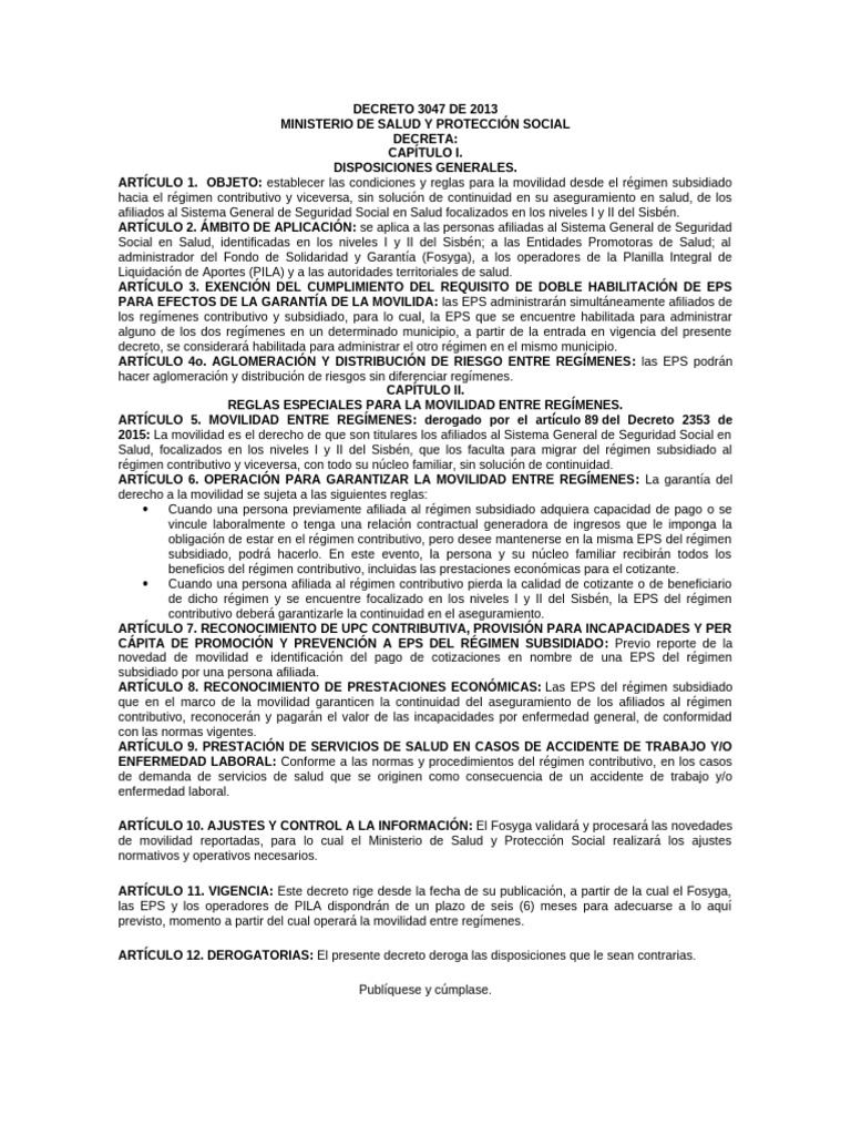 Documento Decreto | PDF | Politica social