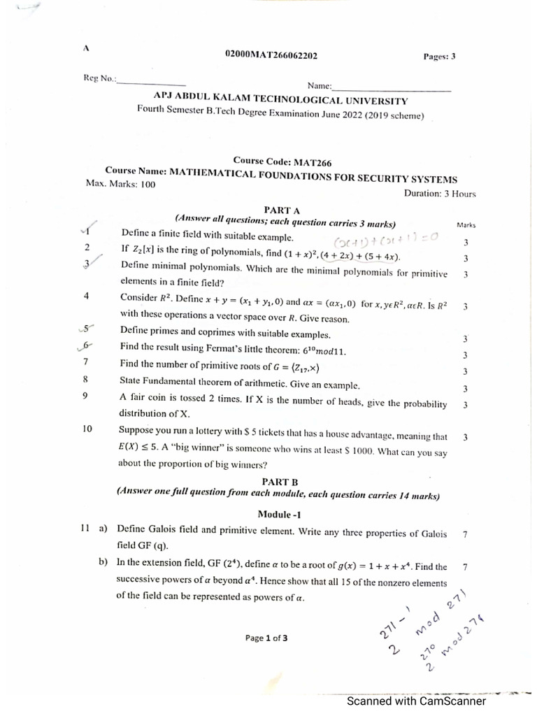 Mfss June 2022 2019 Scheme | PDF