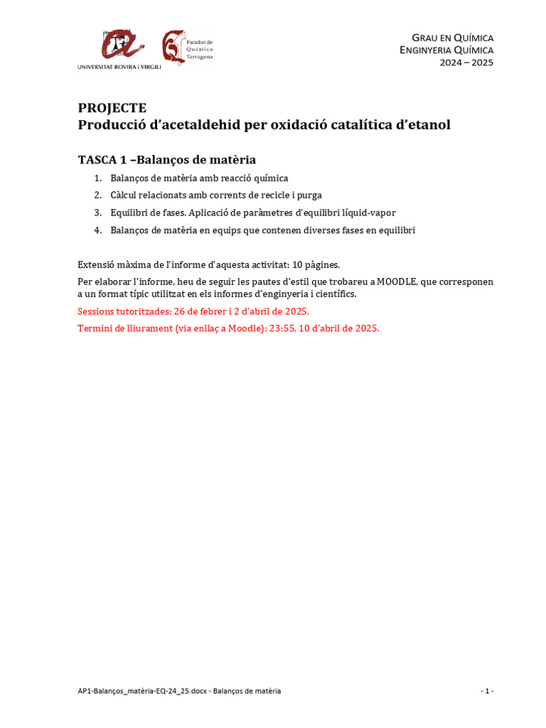 Actividad 1 Projecte | PDF