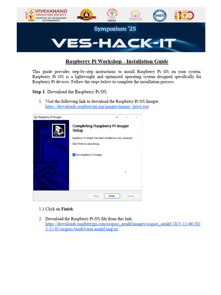 Raspberry Pi Workshop - Installation Guide | PDF
