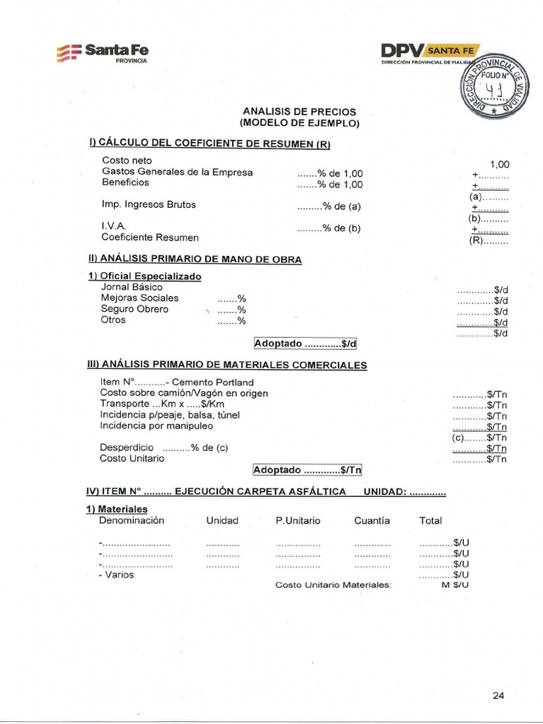 Pliego Rutas RP23 y RP39 - Segunda Parte | PDF