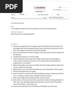 Floating Leaf Disk Photosynthesis Lab | PDF | Bicarbonate | Leaf