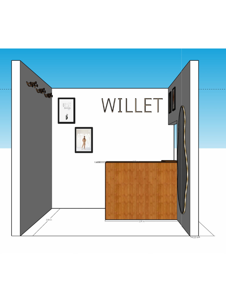 Stand en Sketchup Perspectiva 2 | PDF
