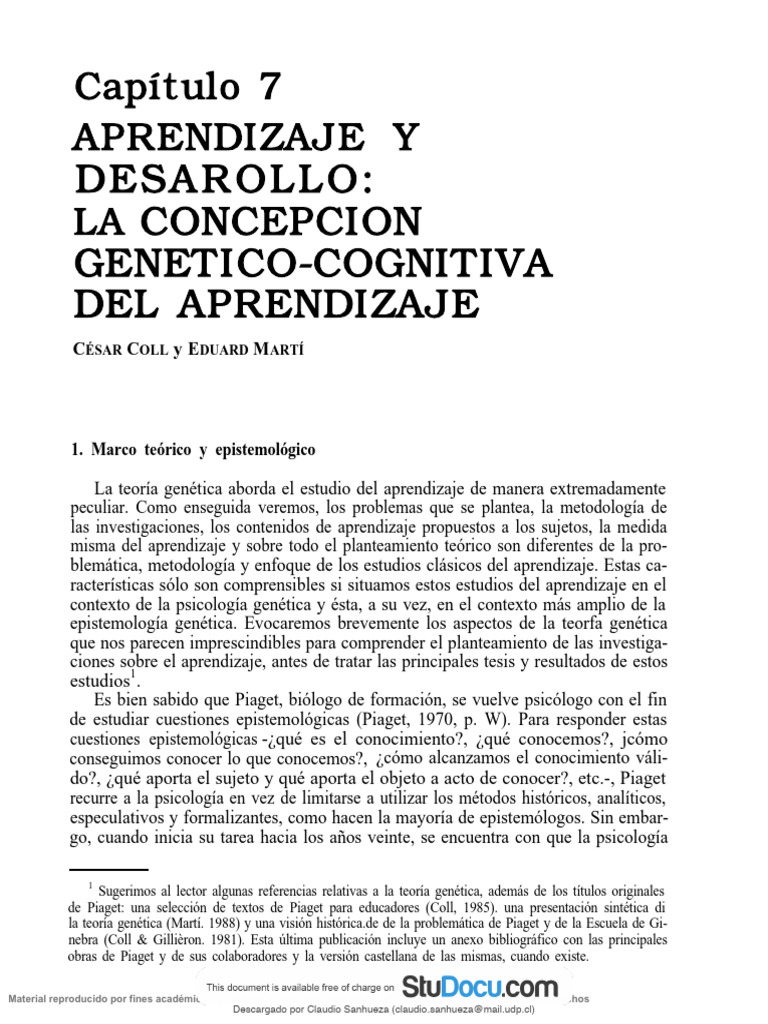 2014 - Coll & Martí - Aprendizaje y Desarrollo - La Concepción Genético ...