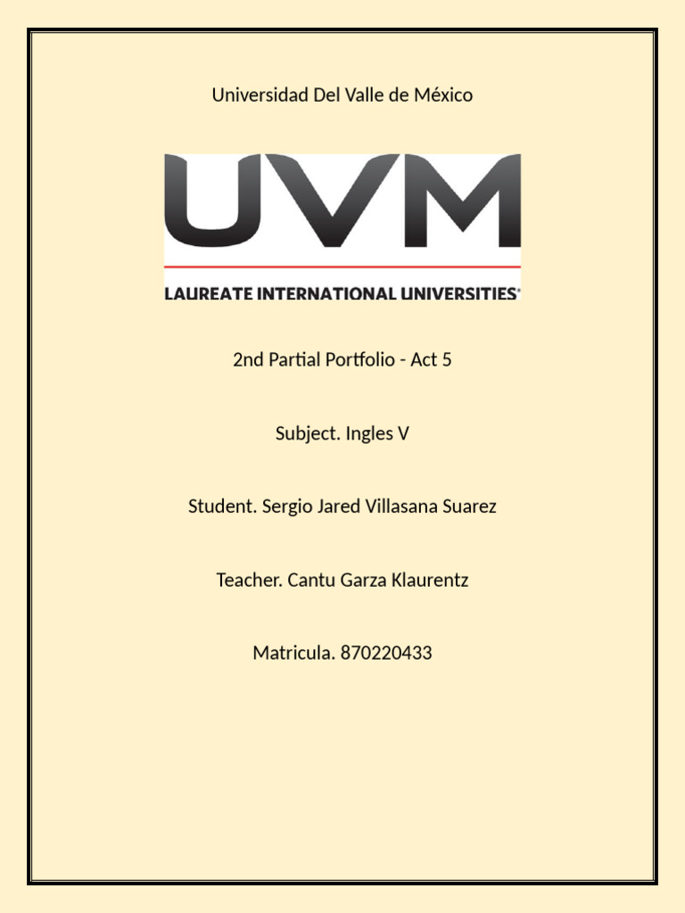 2nd Partial Portfolio - Act 5 | PDF | Meditation | Stress (Biology)