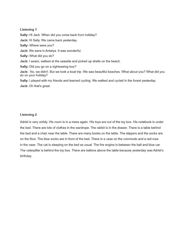 6.2.2 Tapescript | PDF