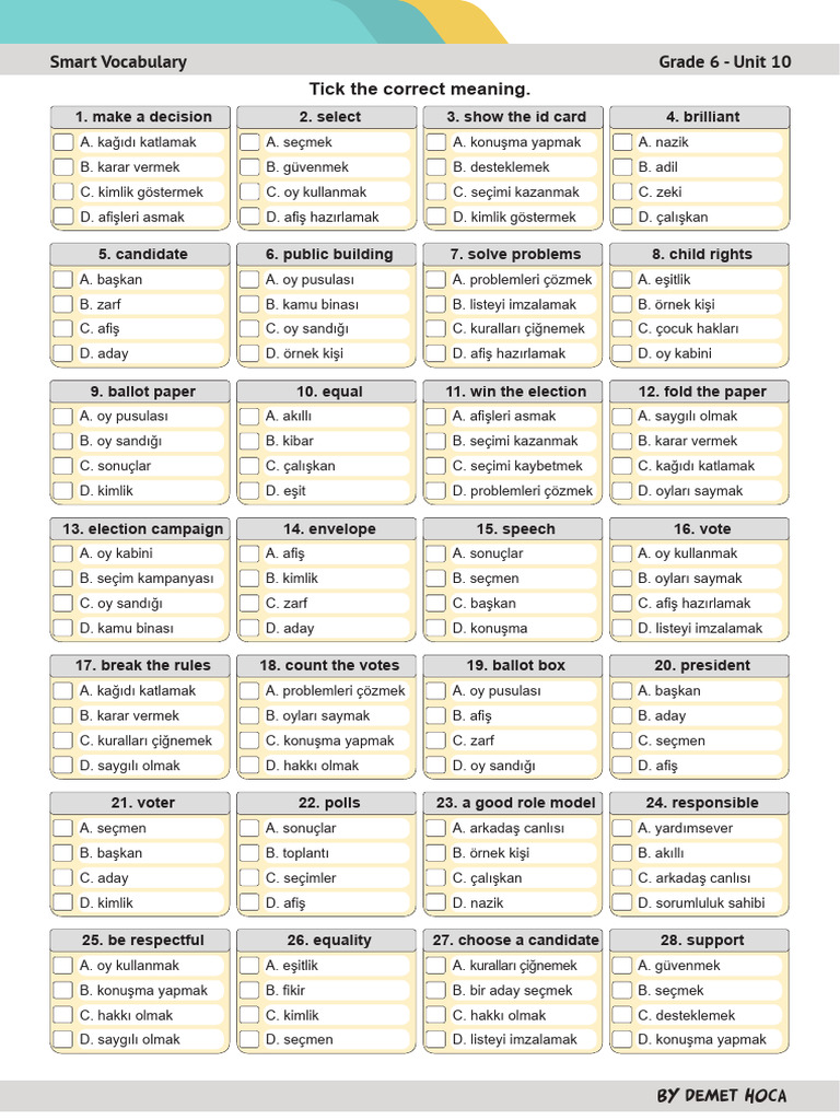 6.10 Smart Vocabulary | PDF