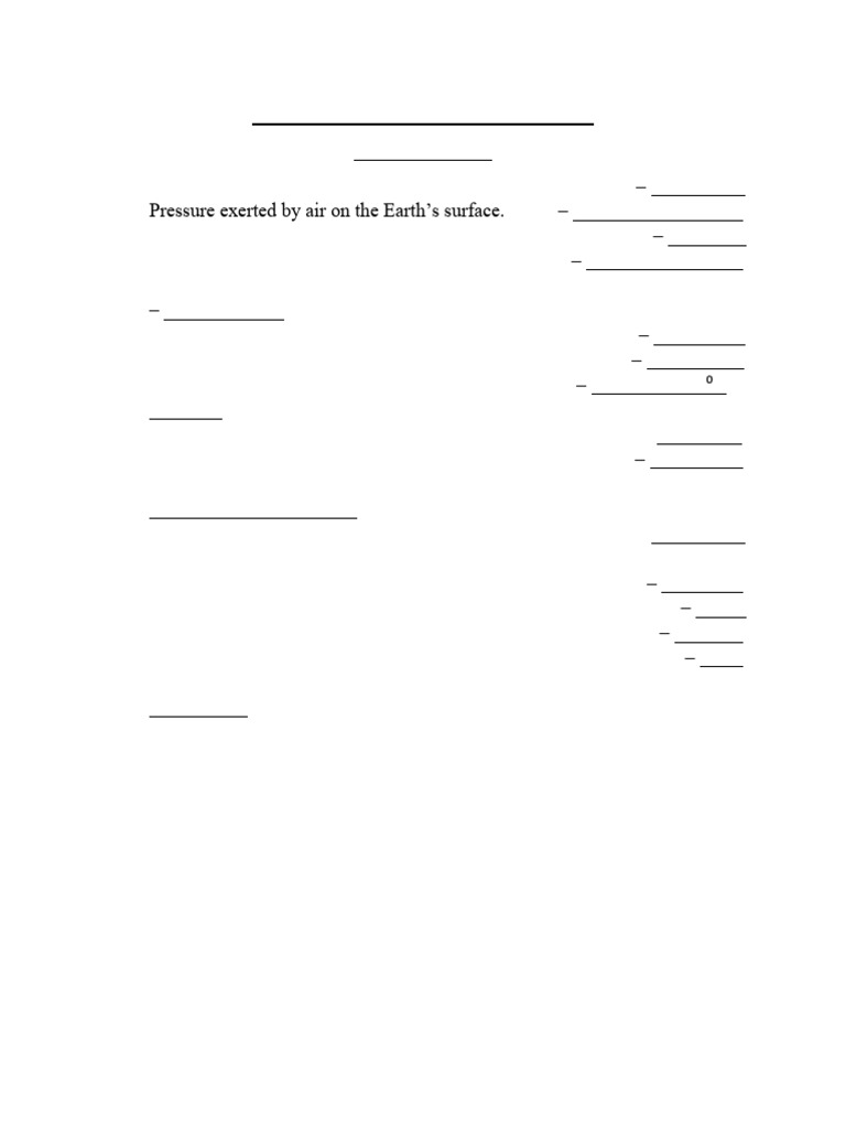Grade 7 Atmosphere Worksheet | PDF