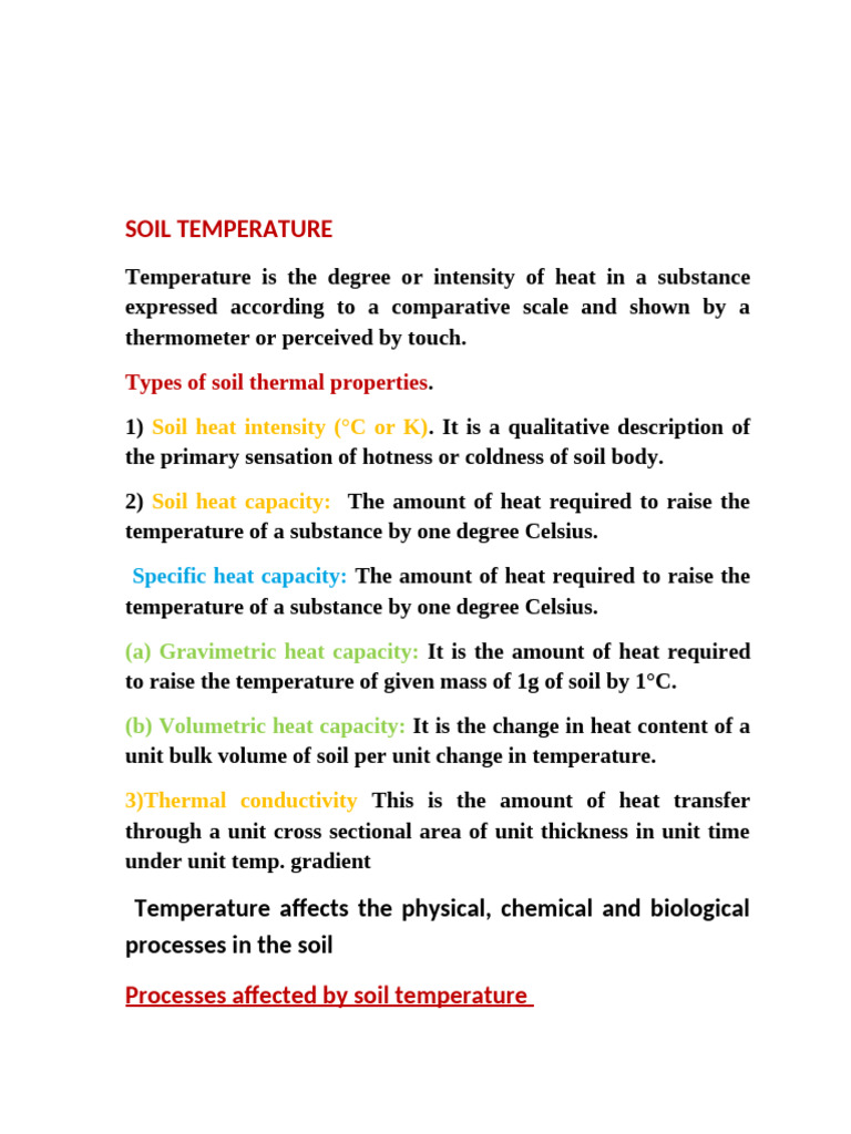 Soil Temperature and LeachingSLM301-1 | PDF | Soil | Heat