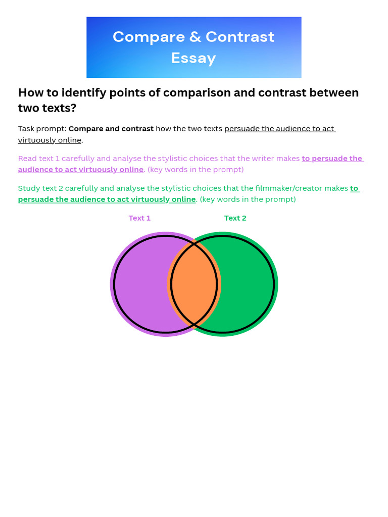 How to write a C&C essay | PDF | Essays | Social Media