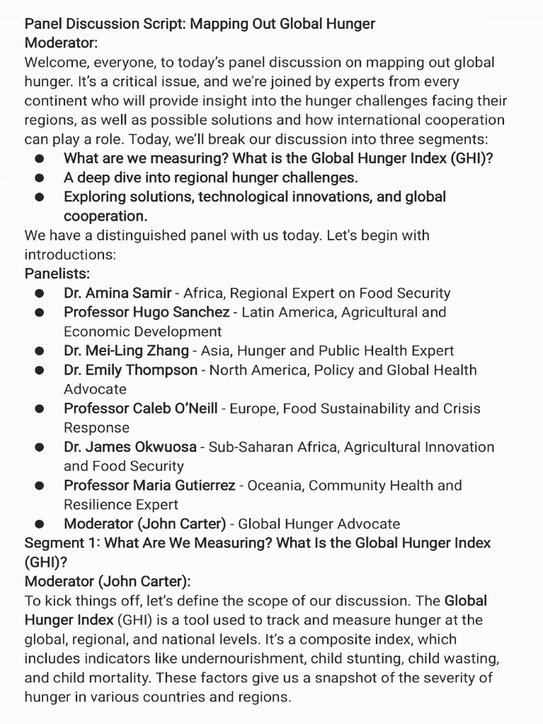 Panel Discussion | PDF