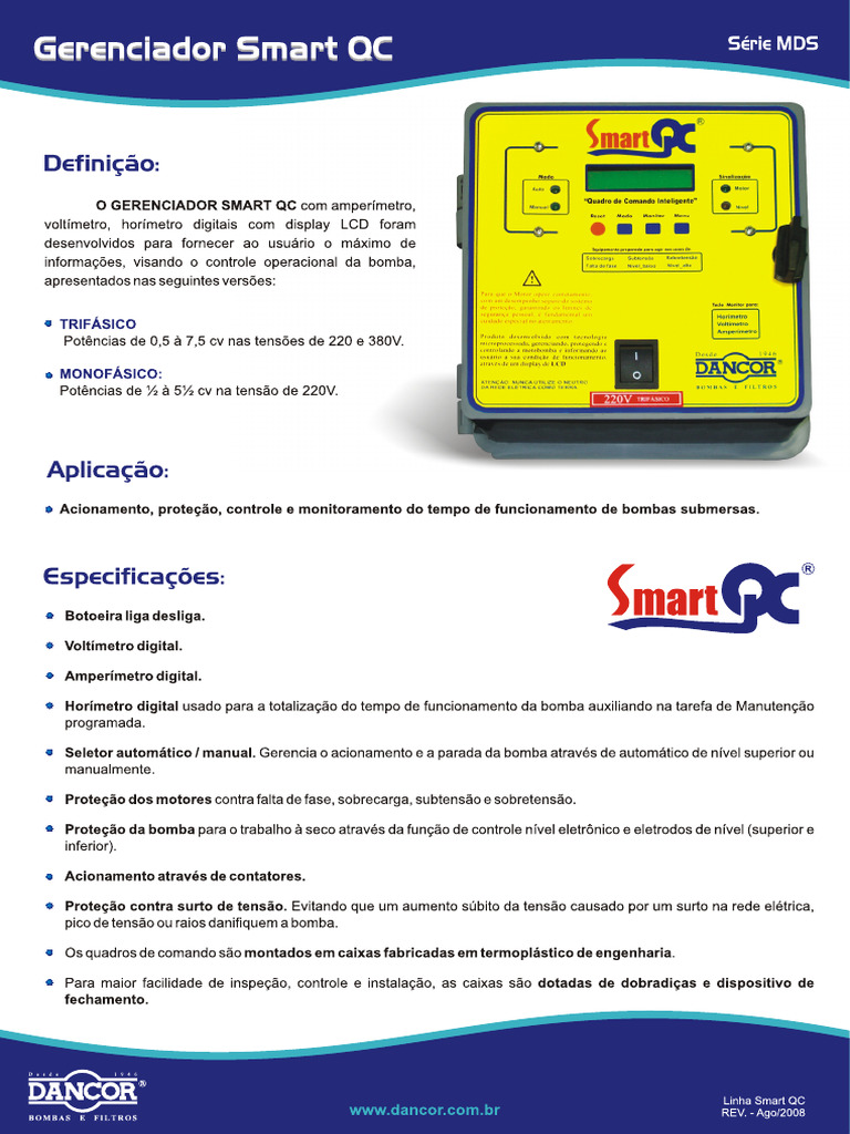 Monitoiramento de Bombas SmartQC | PDF