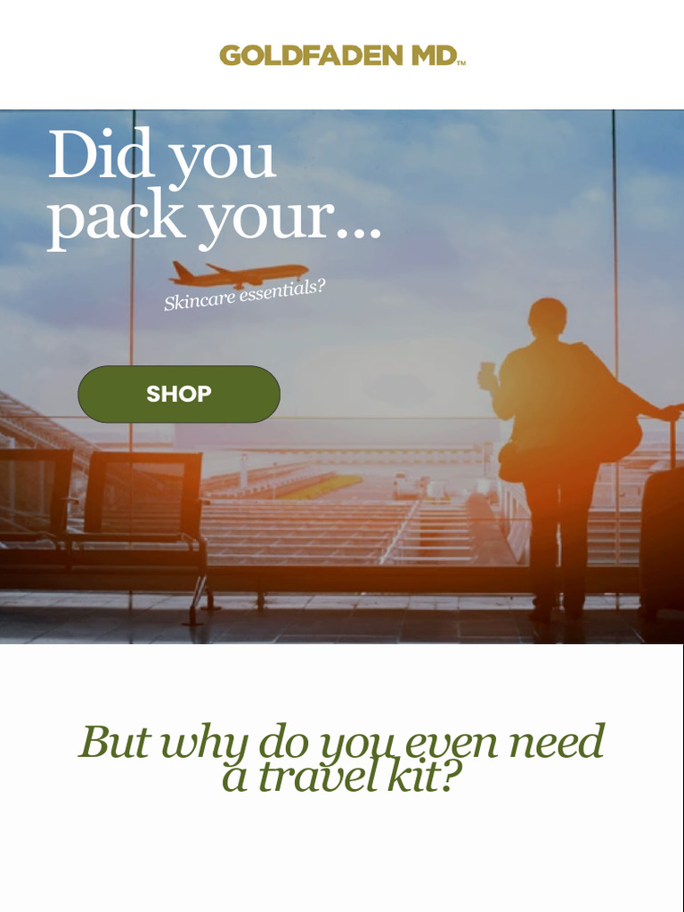 Essential Travel Skincare Kits | PDF