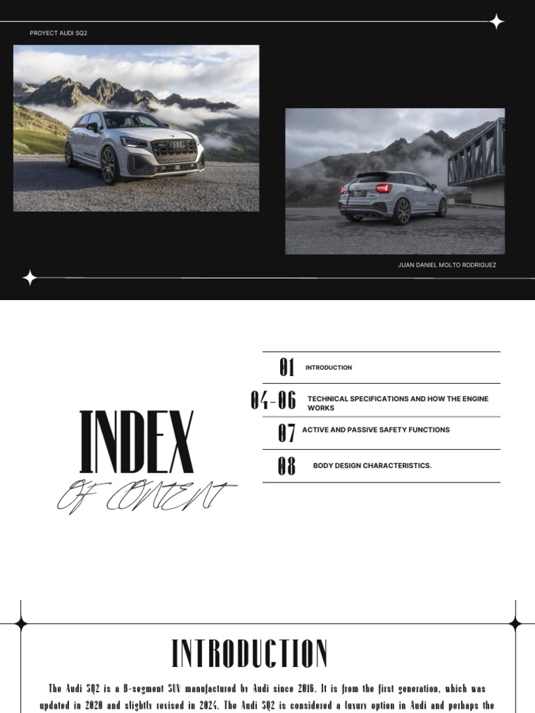 Definitivisimo Proyecto Presentacion SQ2 | PDF | Audi | Engines