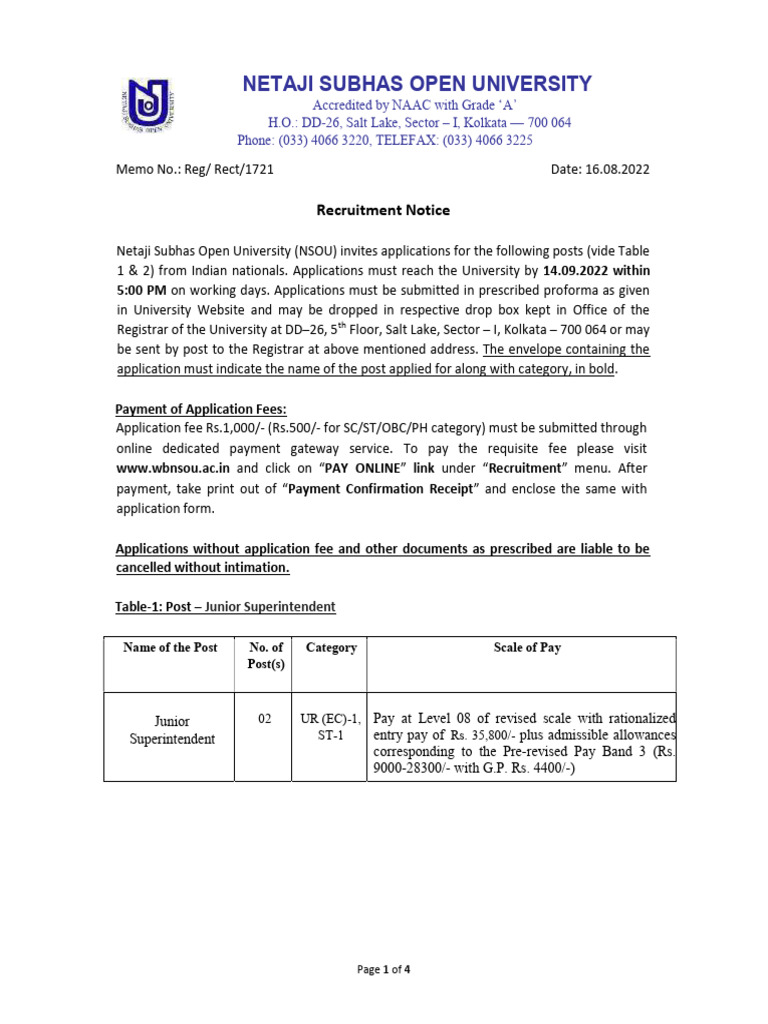 Final Advt SR & JR Superintendent | PDF | Diploma | Postgraduate Education