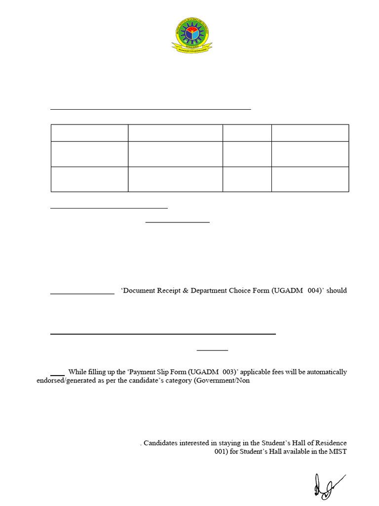MIST Undergraduate Admission 2025 Guide | PDF | Fee | Banks