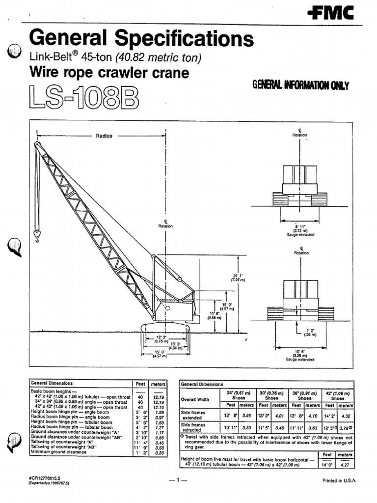 Ficha-Tecnica-y-Tablas-de-Carga-Ls-108 | PDF