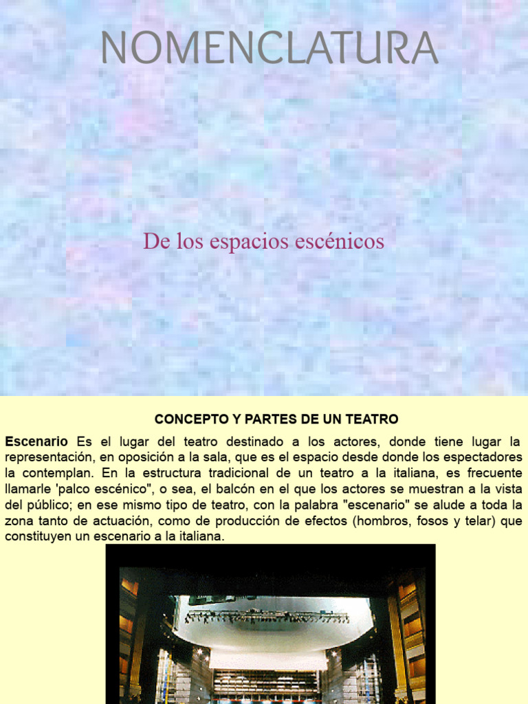 Partes del Teatro Moderno | PDF | Teatro