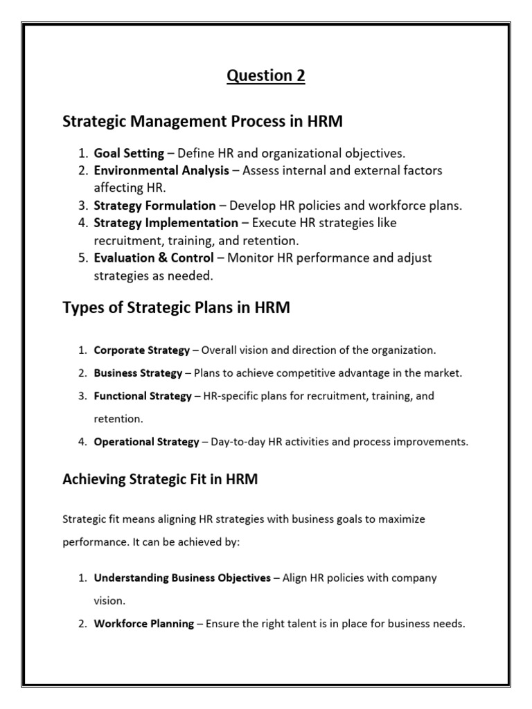 HRM Q 2 | PDF