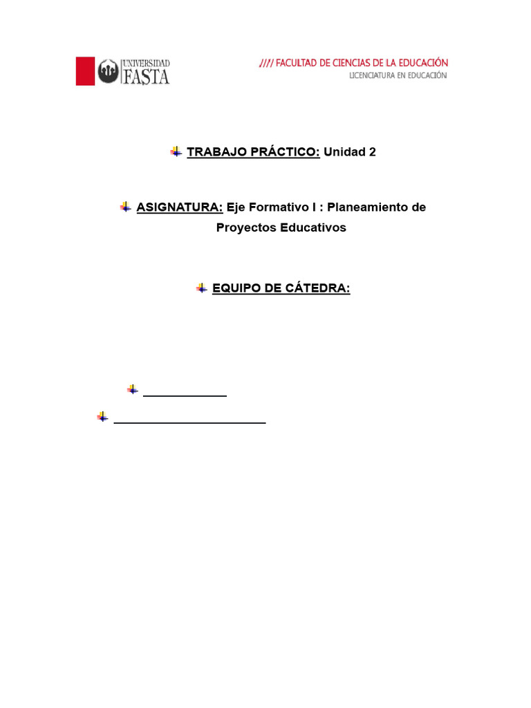 TP Eje Formativo 2 | PDF | Educación primaria | Enseñando