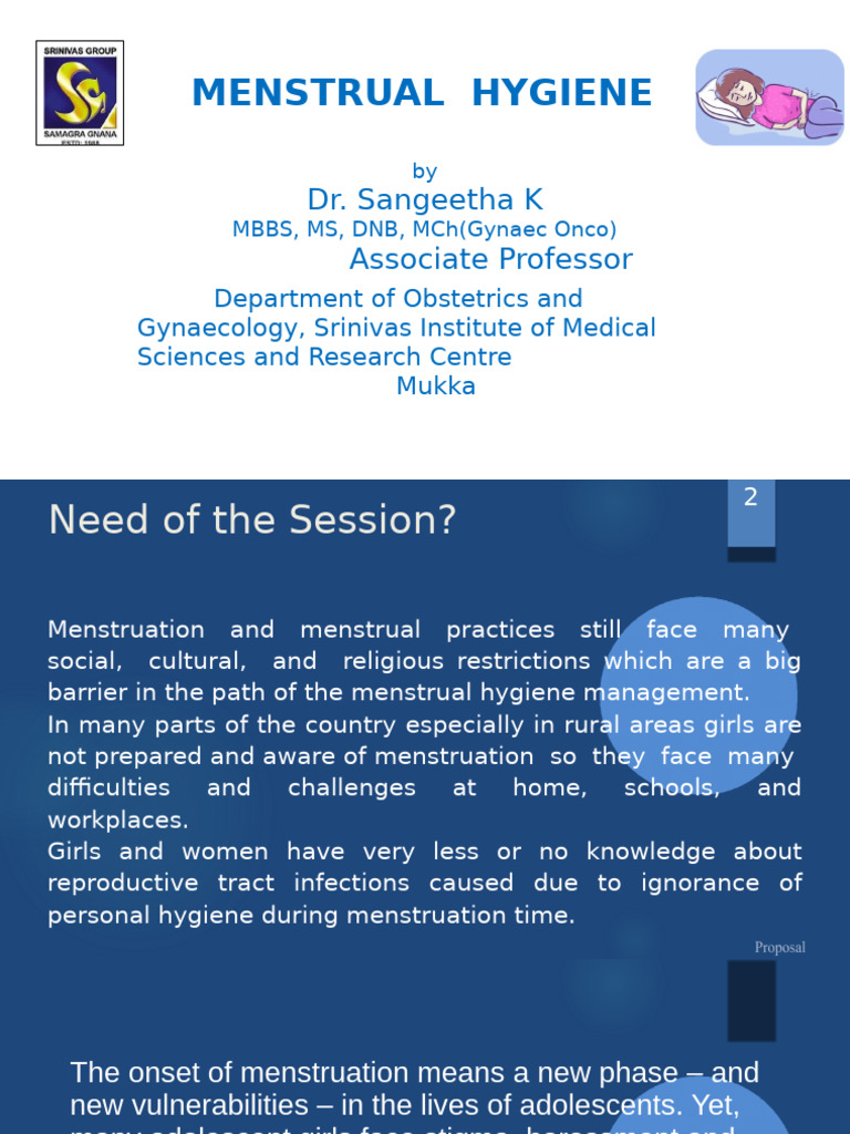 Menstrual Hygiene | PDF | Menstruation | Public Health