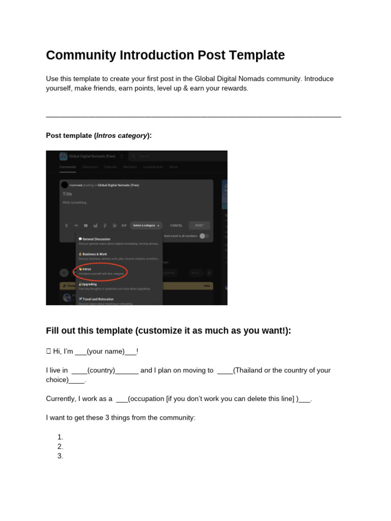 Introduction Post Template | PDF