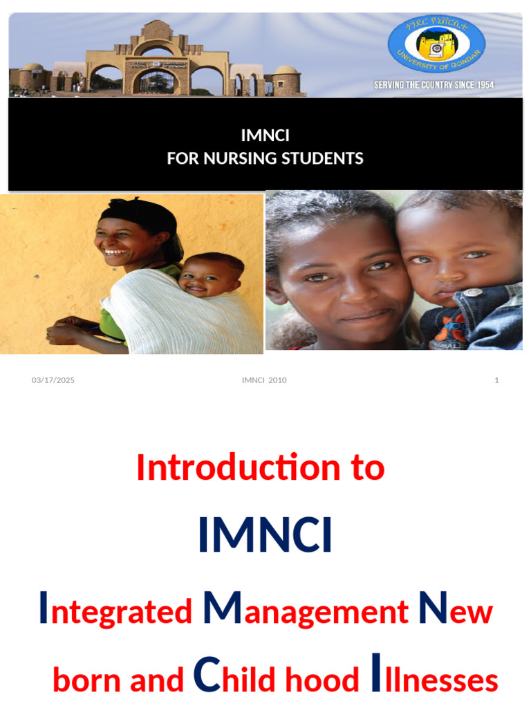 IMNCI for Post Basic Pediatric Nursing 2010 AA | PDF | Diarrhea | Breastfeeding