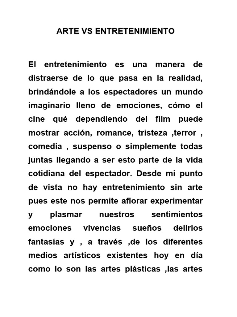 Arte y Entretenimiento Mimi | PDF | Entretenimiento | Las emociones