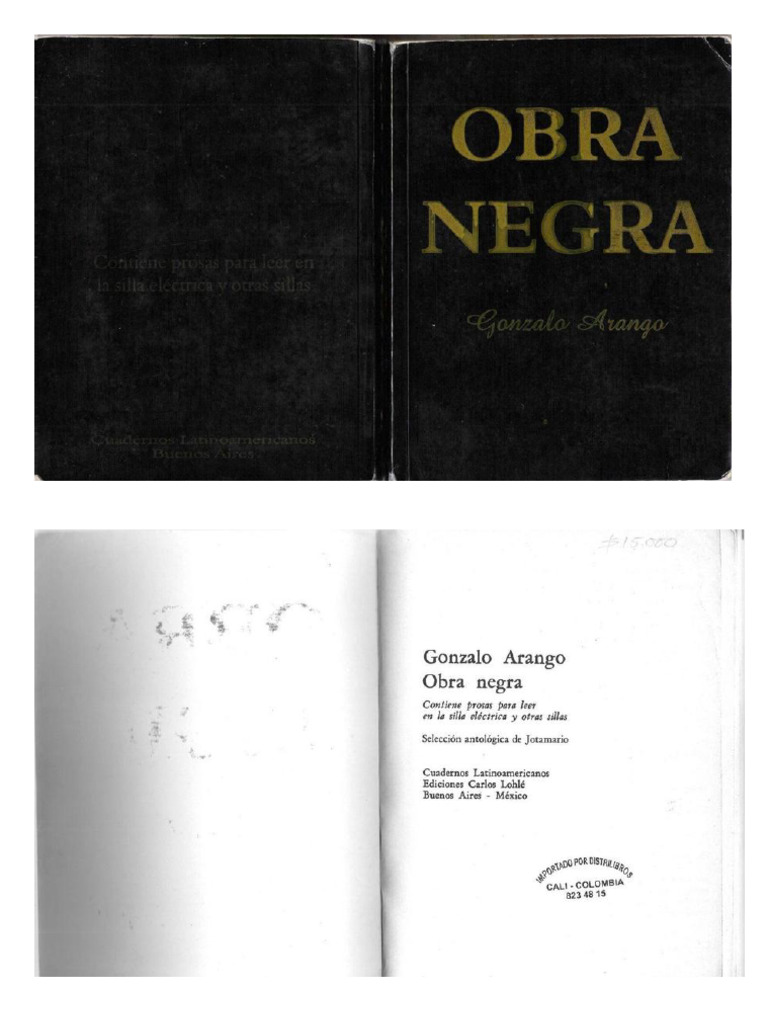 Pdfcoffee.com Gonzalo Arango Obra Negra 6 PDF Free | PDF