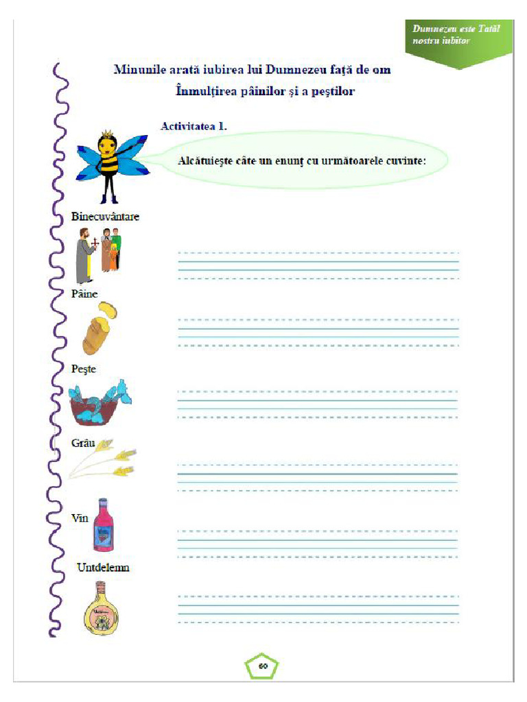 Fisa Lucru Clasa A II-A Minunile Arata Iubirea Lui Dumnezeu Fata de Om | PDF