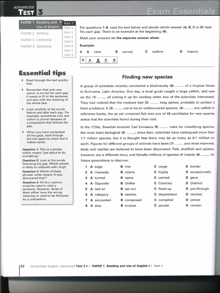Reading c1 Test 3 e2-2 | PDF