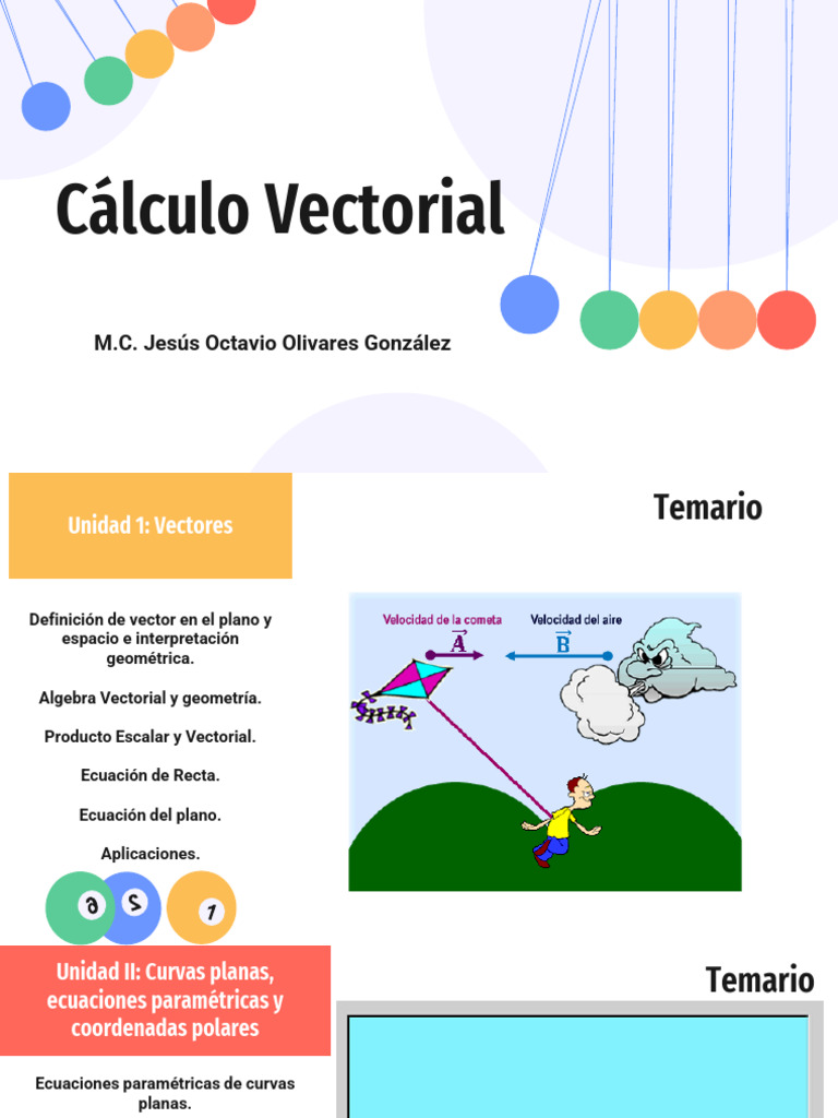 Cálculo Vectorial: Vectores y Funciones | PDF | Vector Euclidiano ...