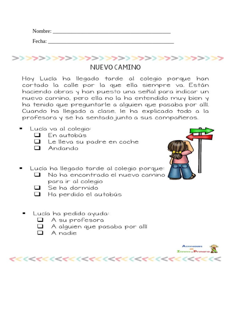 Español Comprension Lectora | PDF