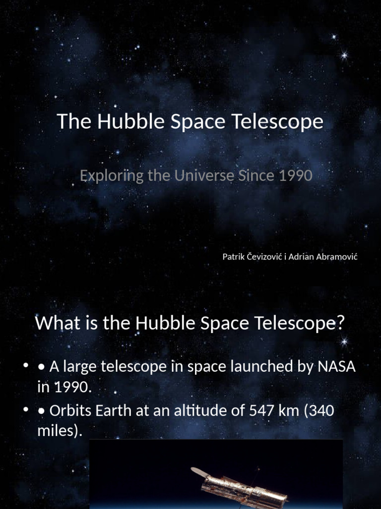 Hubble Space Telescope Presentation 2 | PDF