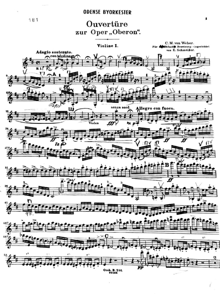 Weber Oberon Overture | PDF