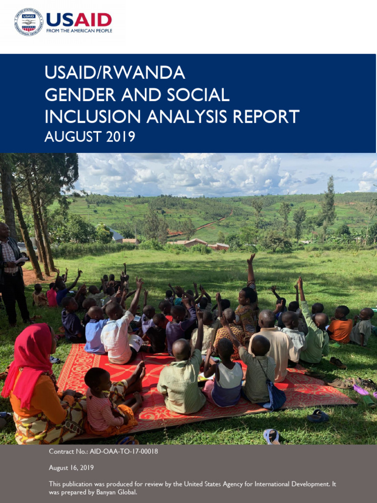 USAID Rwanda Gender and Social Inclusion Analysis Report | PDF ...