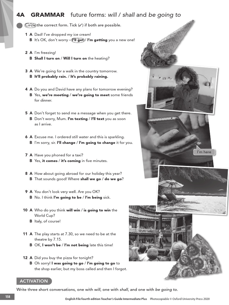 Grammar Worksheet - Future Tenses and First and Second Conditionals | PDF