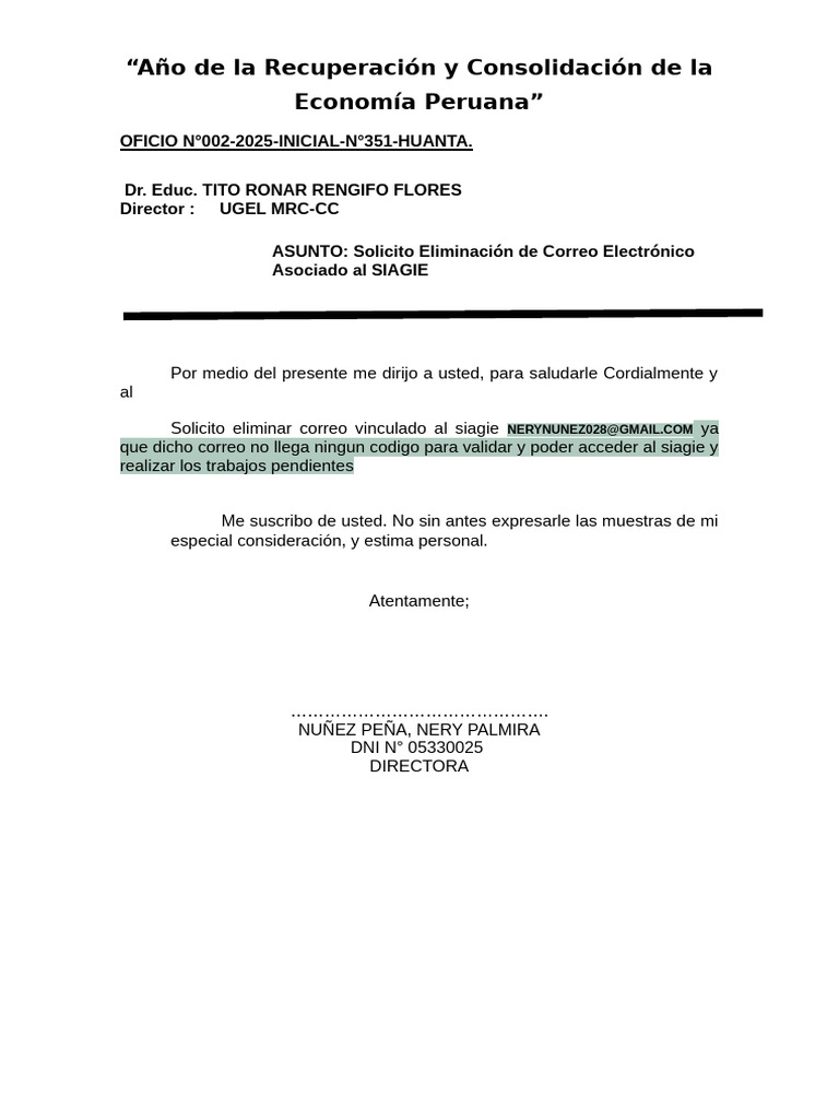 Oficio 1 | PDF