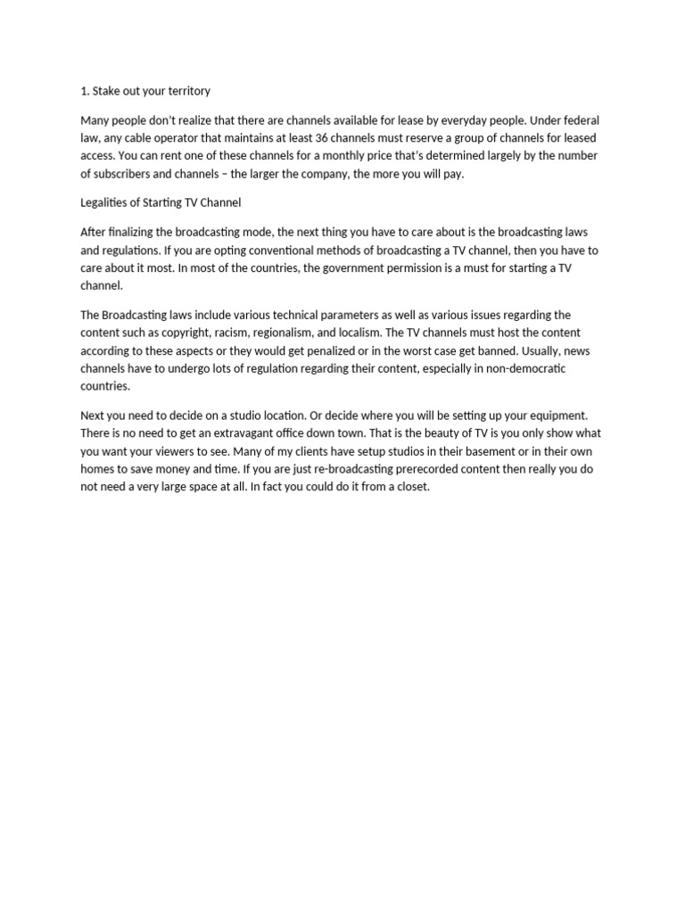 Staking Territory | PDF